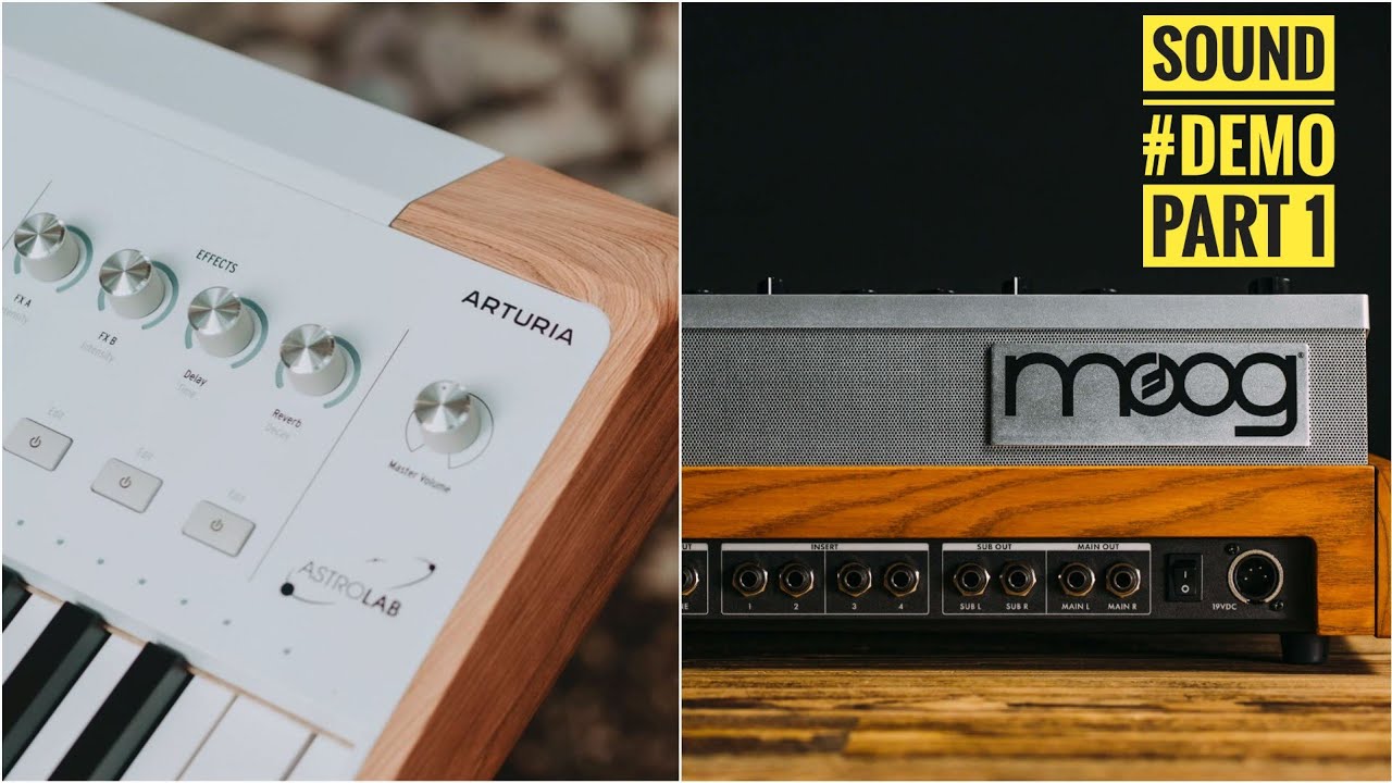 #arturia ASTROLAB #moog ONE #demo sounds - YouTube