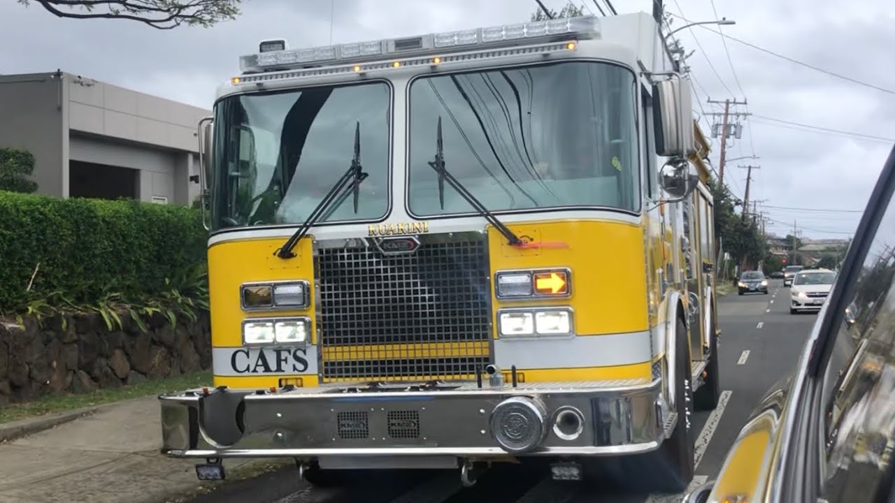 Honolulu Fire Dept. ***BRAND NEW*** Engine 4 SNEAK PEEK! - YouTube
