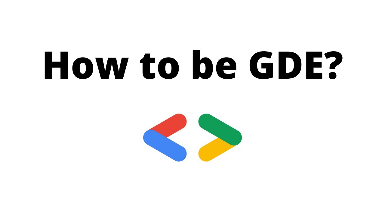 How to be a GDE? - YouTube