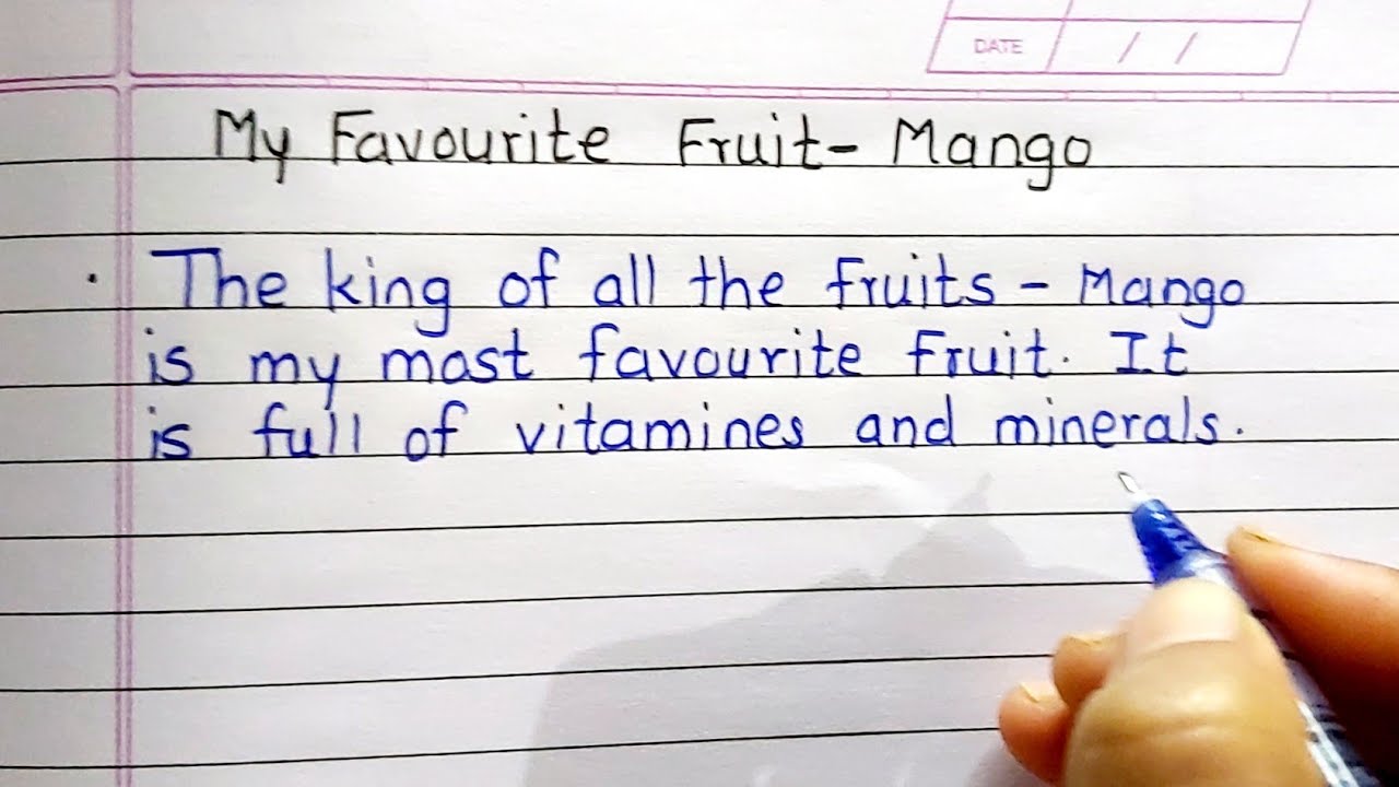 My favorite fruit - Mango | 10 lines essay on mango | Essay or ...