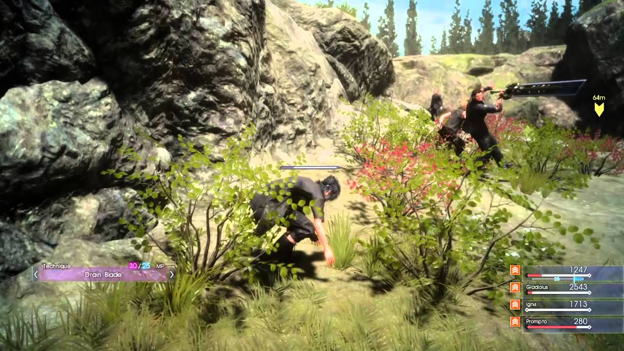 Final Fantasy 15 Demo Part 043: Deadeye Behemoth (1/2) - YouTube