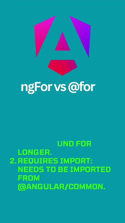 Ngfor Vs For Angular Angular 18 Angular Angulardeveloper Webdevelopment Angular18 Youtube