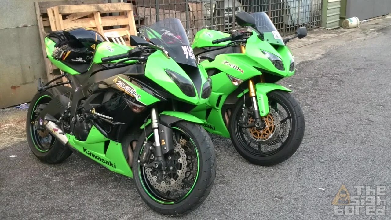 Kawasaki Ninja ZX-6R | Workshop 4 | 24,000 km | Front tire change - YouTube
