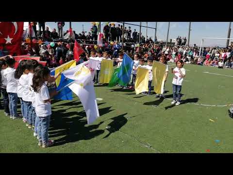 23 Nisan Eski Türk Devletleri Bayrak Gösterisi