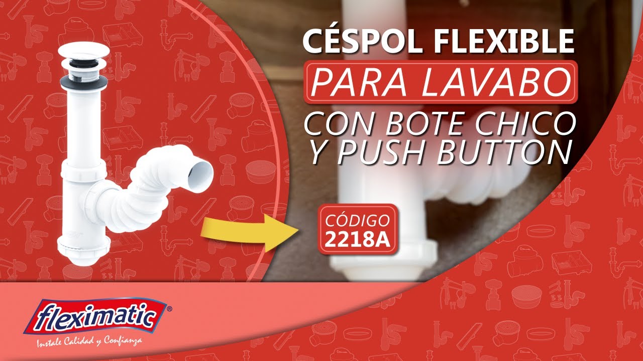 Cambia tu céspol de lavabo por uno con Sistema Push 😉 - YouTube
