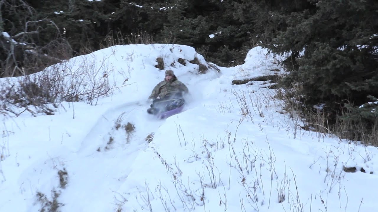 Sledding FAIL!! - YouTube