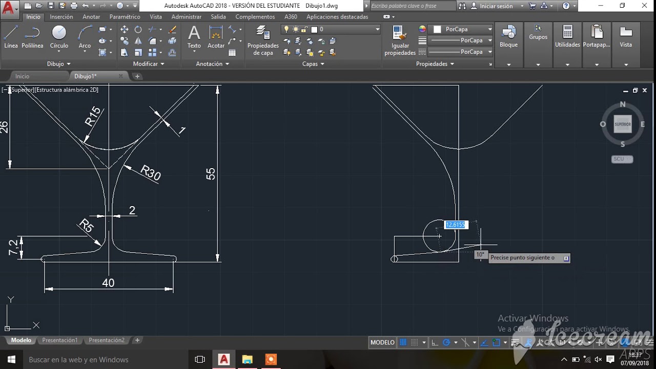 Autocad 2D: Copa - YouTube