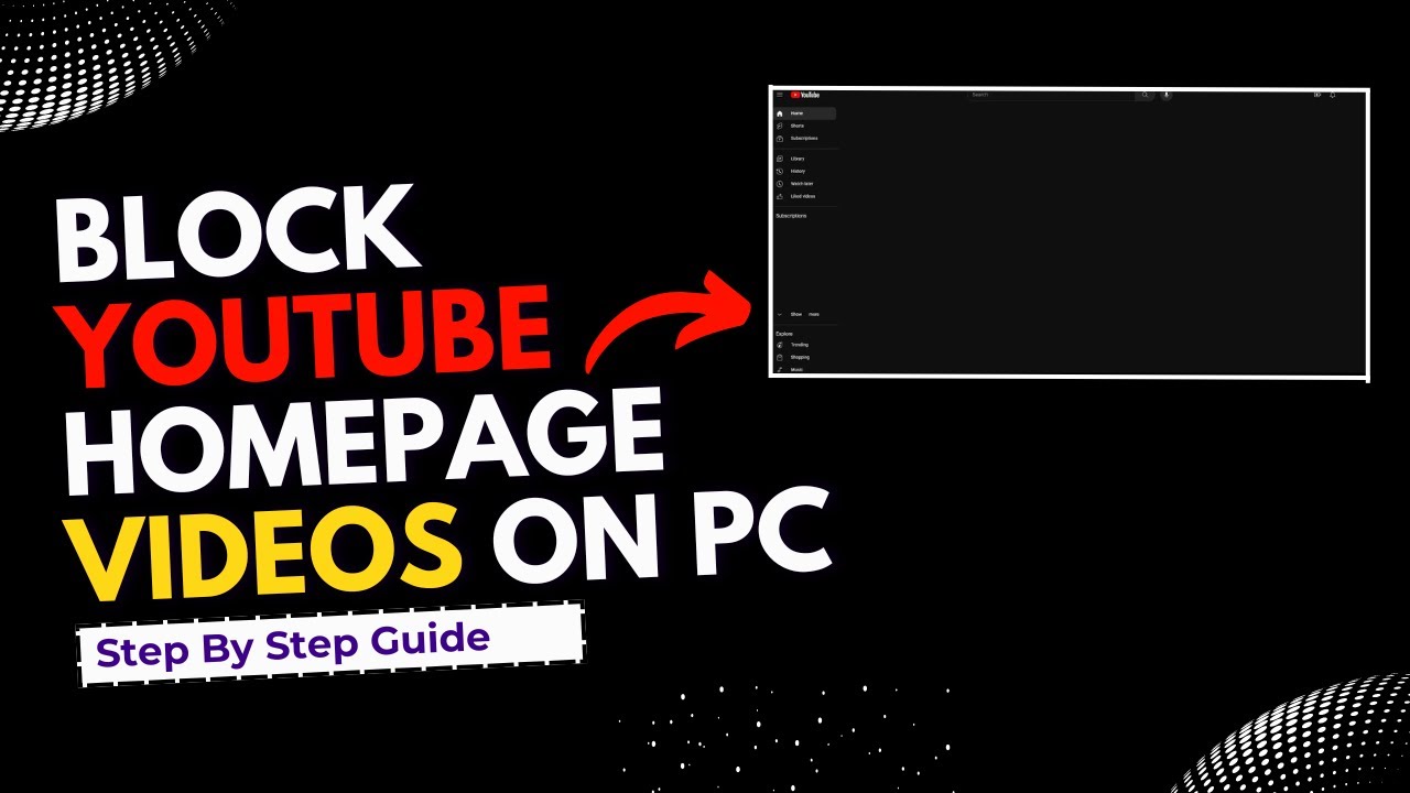 How to Turn Off YouTube Home Screen on pc | Full Guide - YouTube