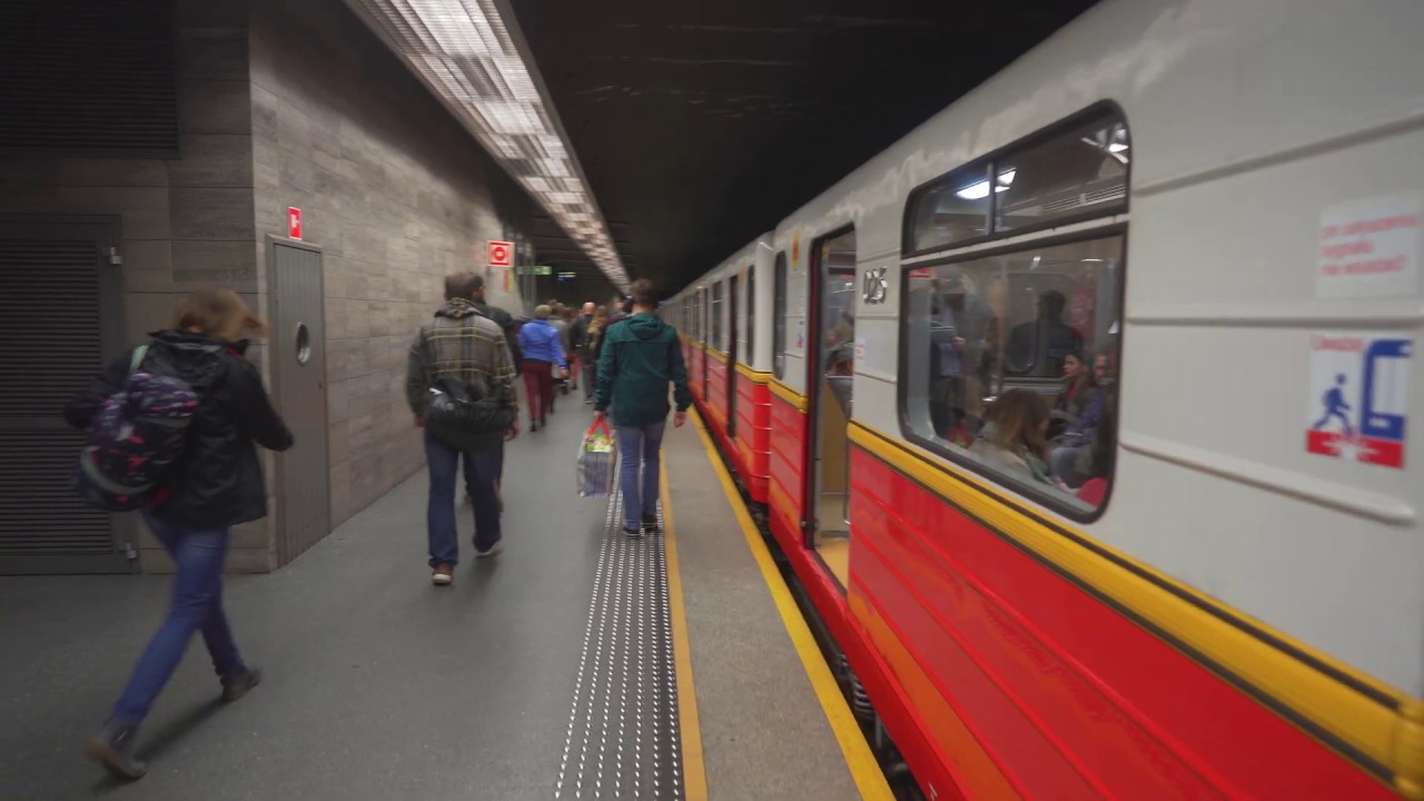 Poland, Warsaw, Metro ride from Ratusz Arsenał to Dworzec Gdański - YouTube