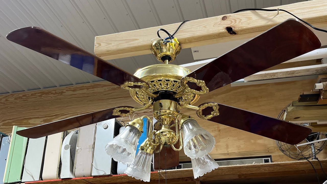 1994 Bahama 52” Ceiling Fan Model C5-52F - YouTube
