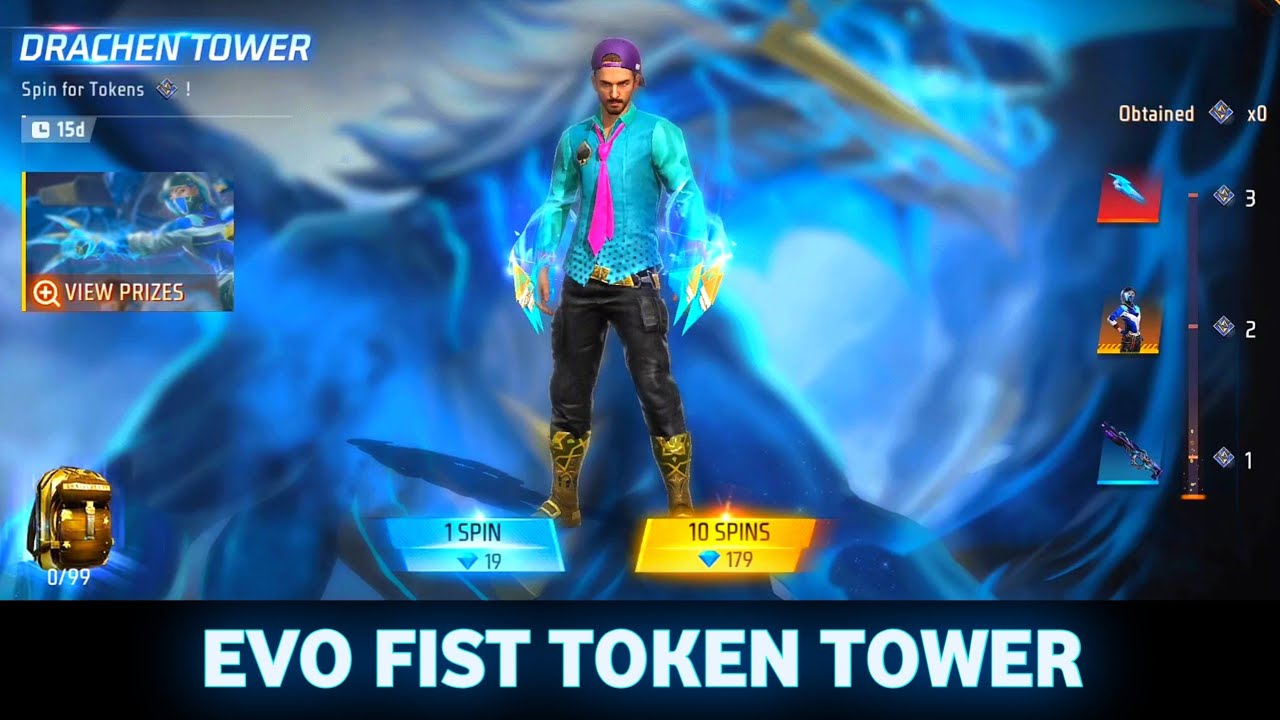 NEW EVO FIST TOKEN TOWER EVENT FREEFIRE | FREEFIRE EVO FIST SKIN EVENT ...