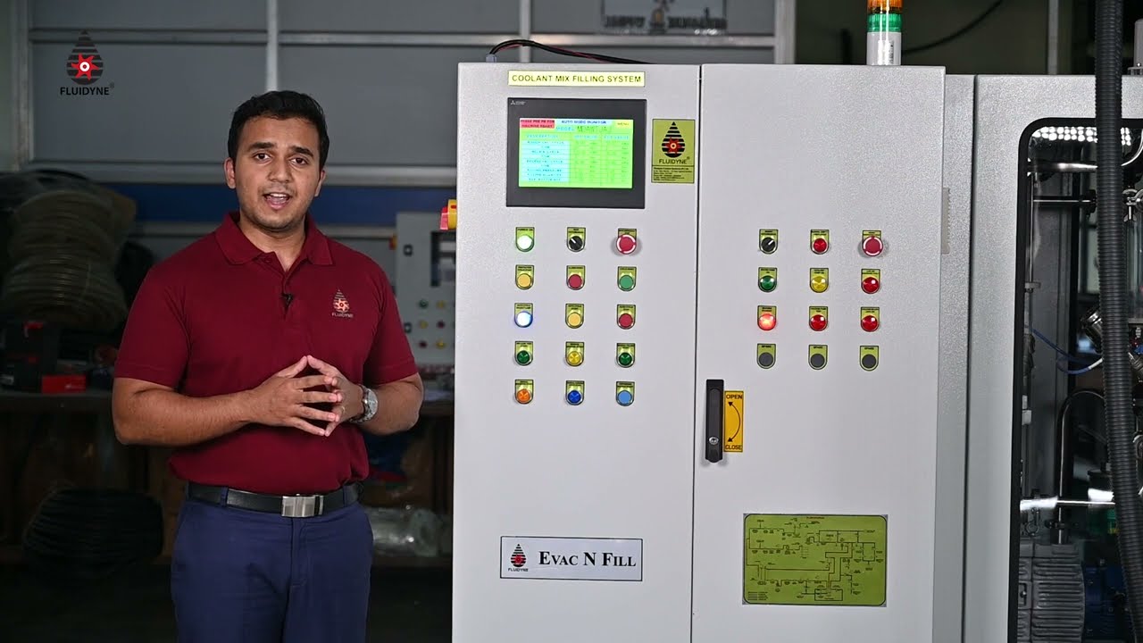 6781 - Coolant Filling Machine with Evacuation - YouTube