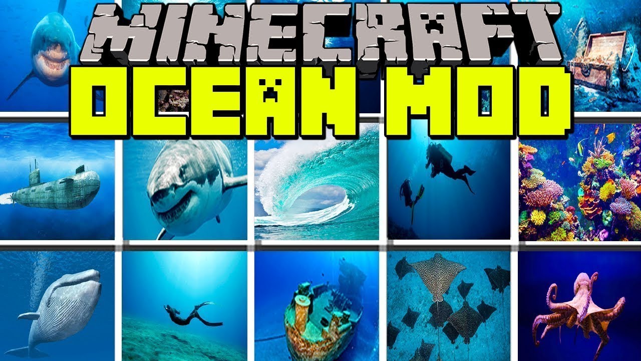 Minecraft OCEAN MOD! | SURVIVE AGAINST REALISTIC SHARKS & DISASTERS ...