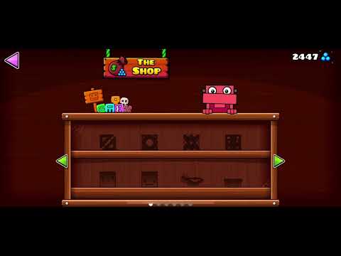 Geometry Dash [2.2]: Poking the shopkeeper to get a new icon - YouTube