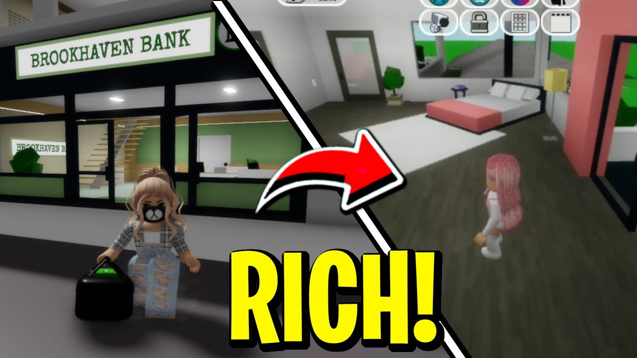BROOKHAVEN $$!! How to get rich fast in Roblox Brookhaven - YouTube