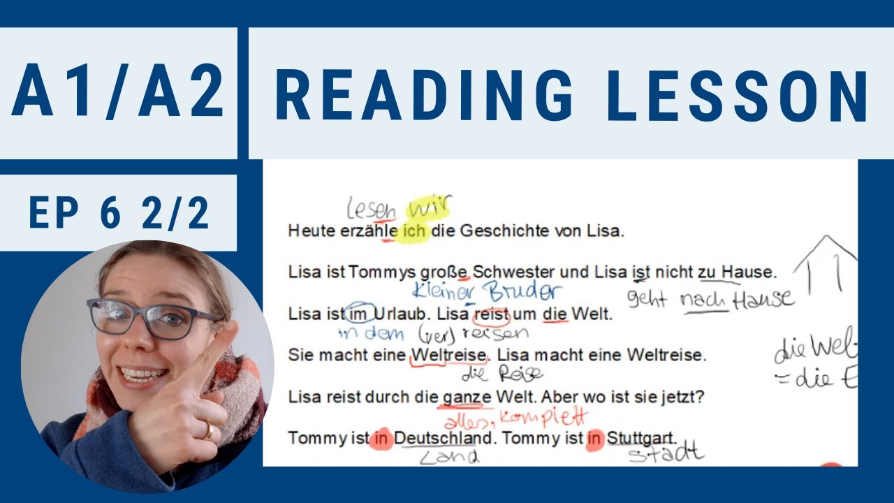 WO IST LISA? - country names (Ep 6 2/2)| German reading lesson for ...