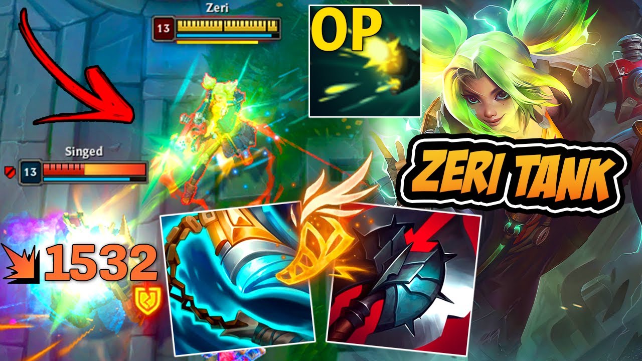 ESSA BUILD SECRETA DA ZERI TANK DEIXA ELA MUITO ABSURDA !! - LEAGUE OF ...