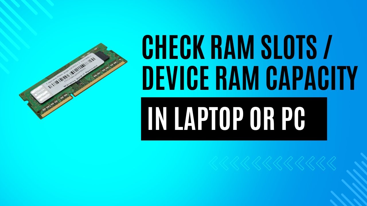 How to check if Your Laptop has Expandable RAM ?| Check RAM Slots ...