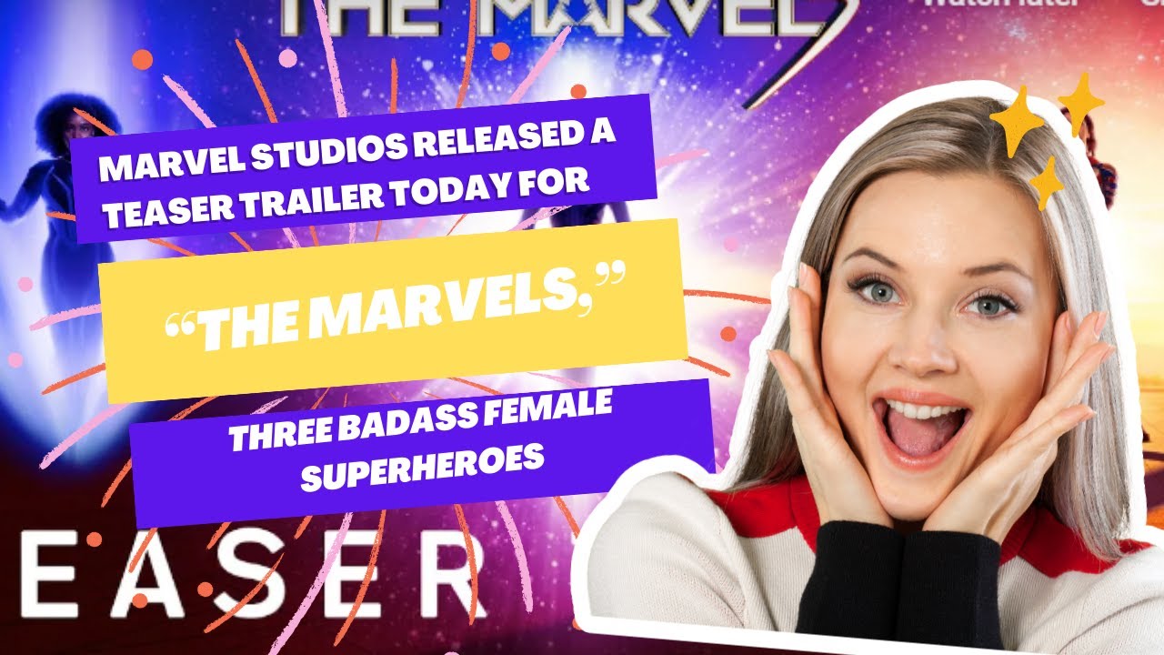 MCU’s female superhero trio team up in ‘The Marvels’ movie - YouTube