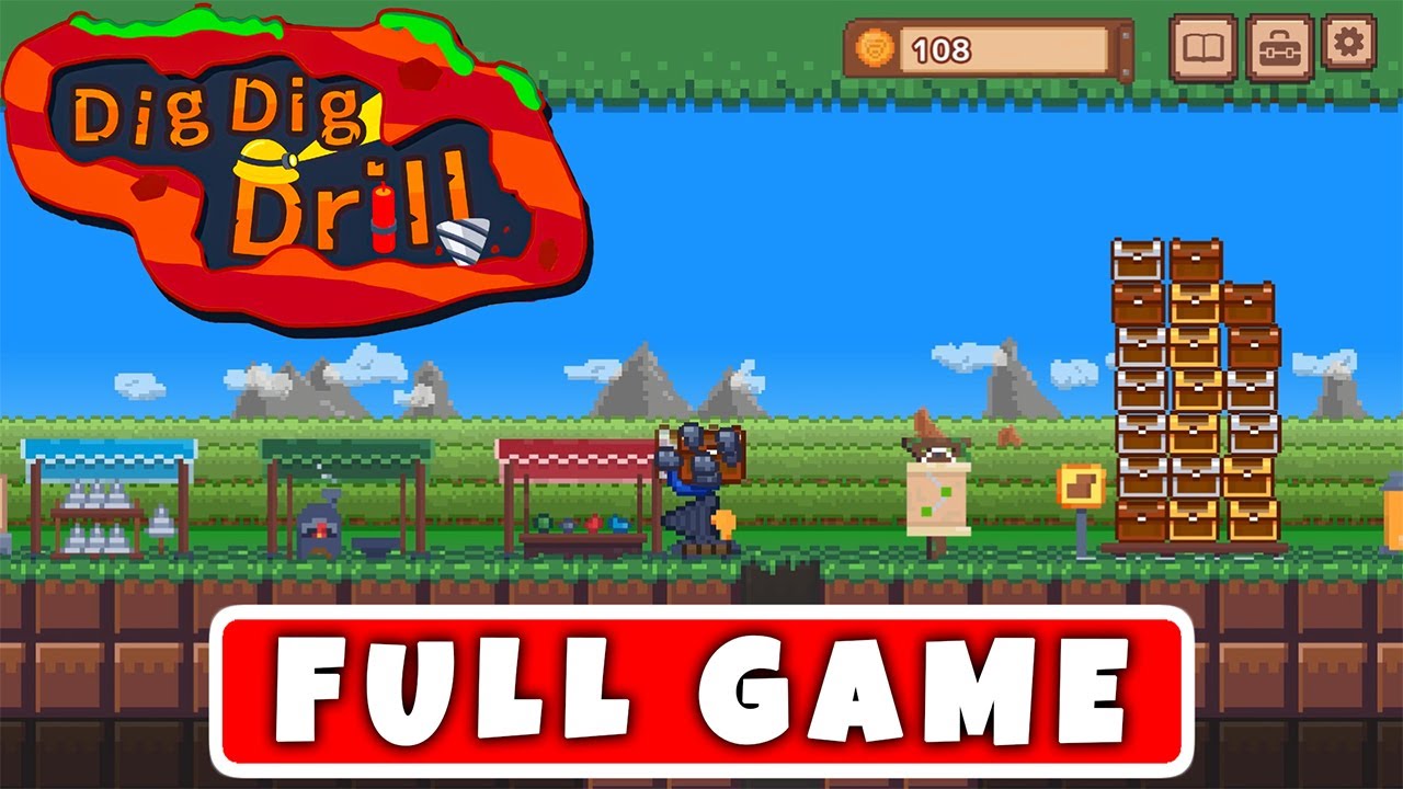 DIGDIGDRILL Walkthrough Gameplay FULL GAME - YouTube