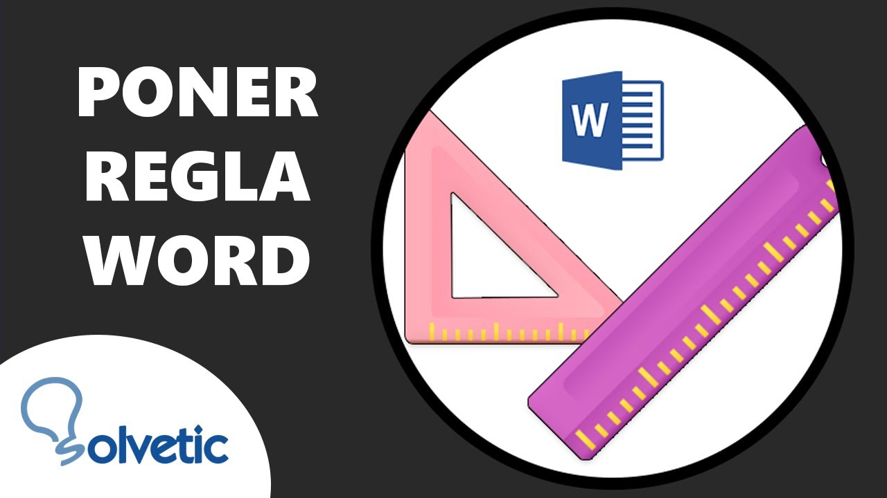 PONER REGLA en WORD - YouTube