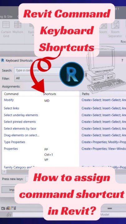 Assign Revit Command Shortcuts in 60 seconds🤔 #shorts #revit # ...