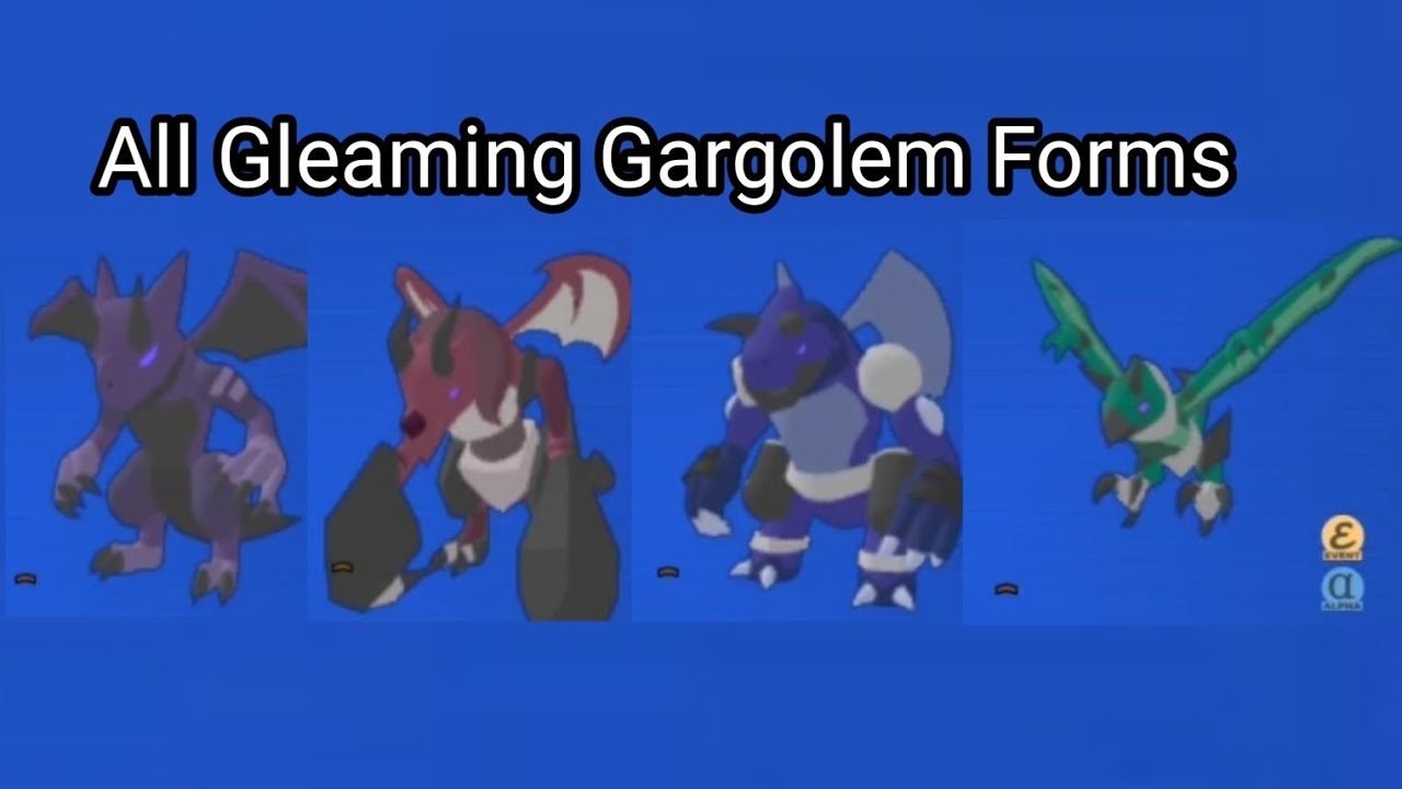 All Gleaming Gargolem Forms [Loomian Legacy] - YouTube