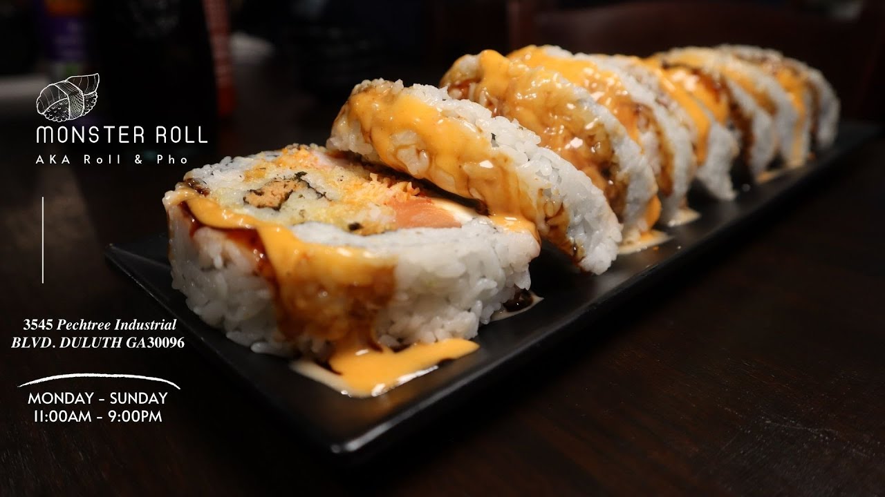 Roll & Pho (Monster Roll) Brings Super Rolls to Duluth GA - YouTube