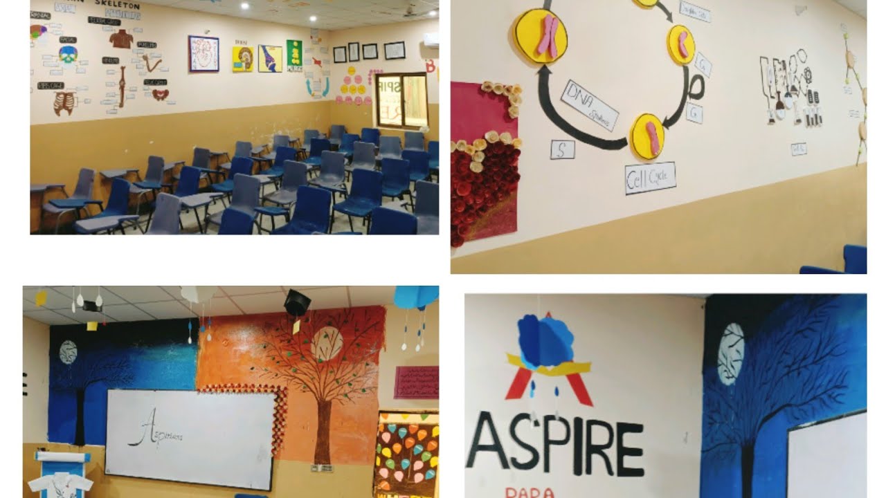 class decorations competition|| aspire college || Ideas to decorate ...