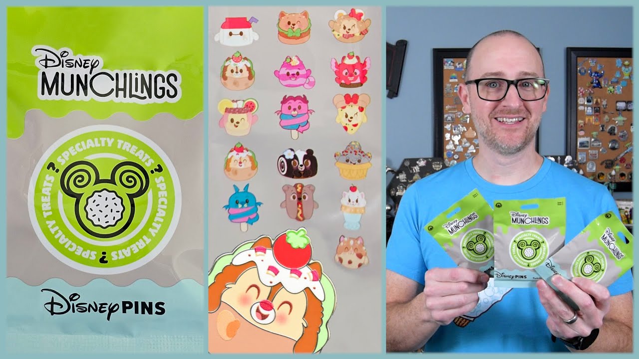 Disney Pin Unboxing | Munchlings Series 3 Mystery Pins - YouTube