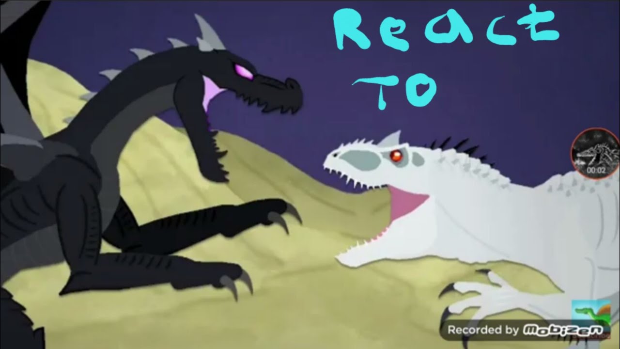 React to Indominus Rex vs Ender Dragon - YouTube