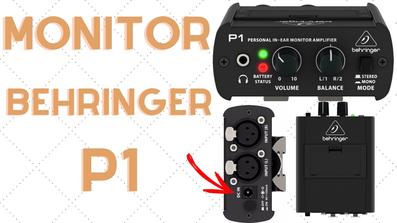 AMPLIFICADOR E MONITOR DE FONE BEHRINGER P1 IN EAR - YouTube
