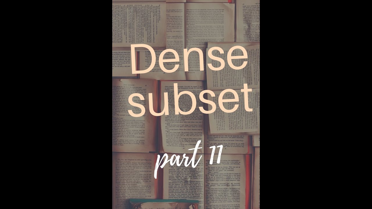 Dense Subset | Topology Part 11 | Mathematise Yourself - YouTube