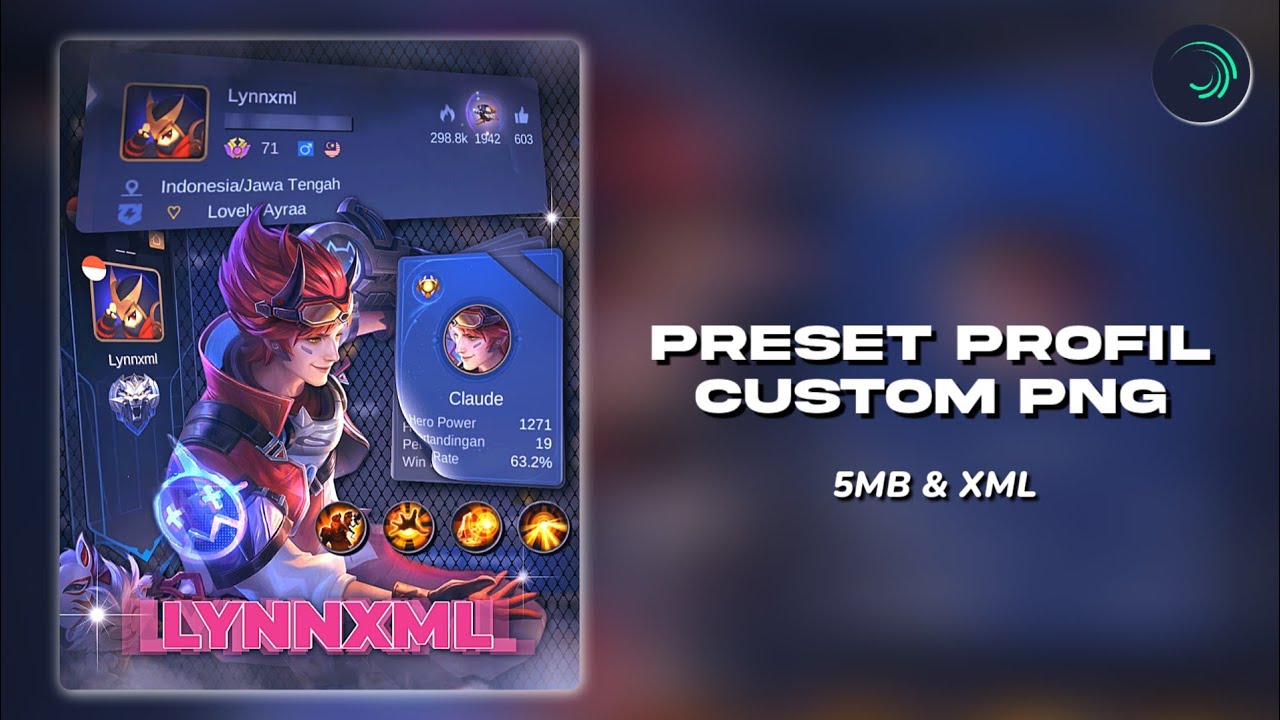 PRESET PROFIL MLBB CUSTOM UKURAN 4:3 - YouTube