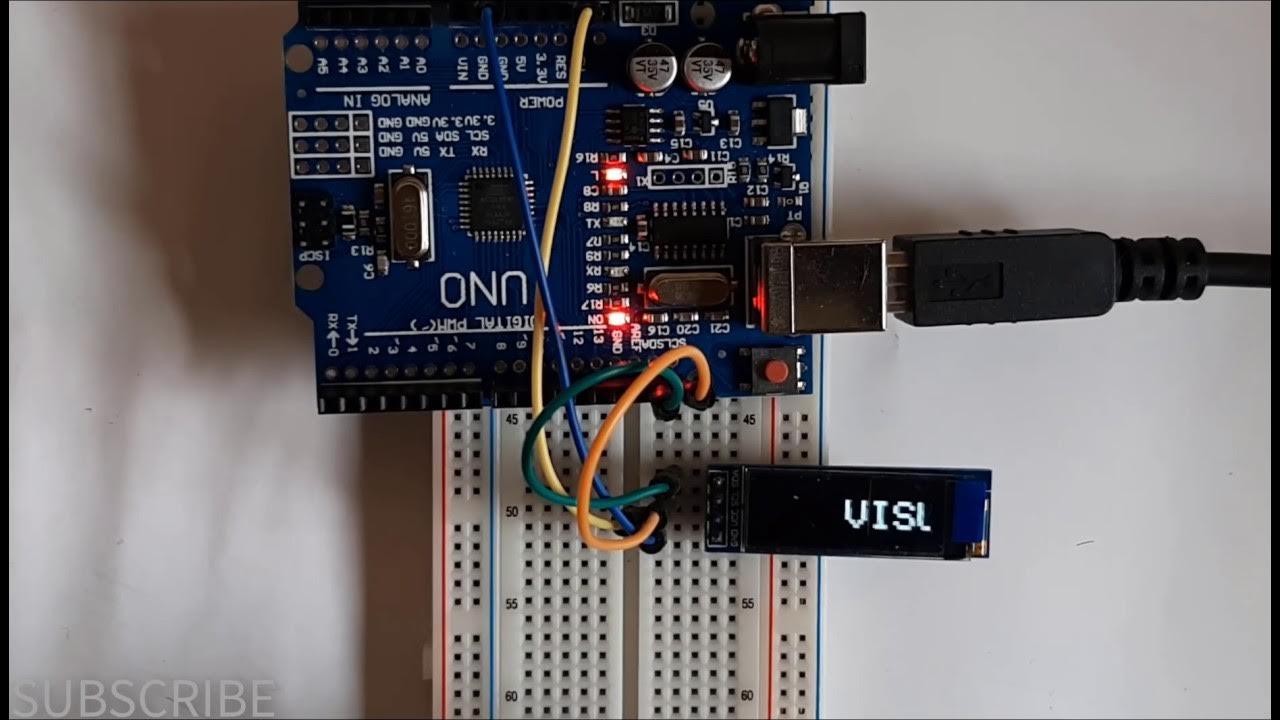 How to Scroll the TEXT on I2C 0.91" 128X32 OLED DISPLAY - YouTube