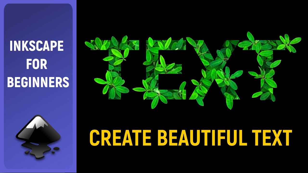 Create a beautiful text from photo in Inkscape. Tutorial for beginners ...