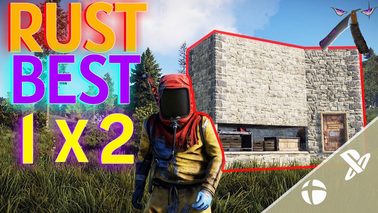 Rust Beta ☢️ Best 1x2 Starter Base Design 🎮 PS4 XBOX PS5 Xbox Series X ...