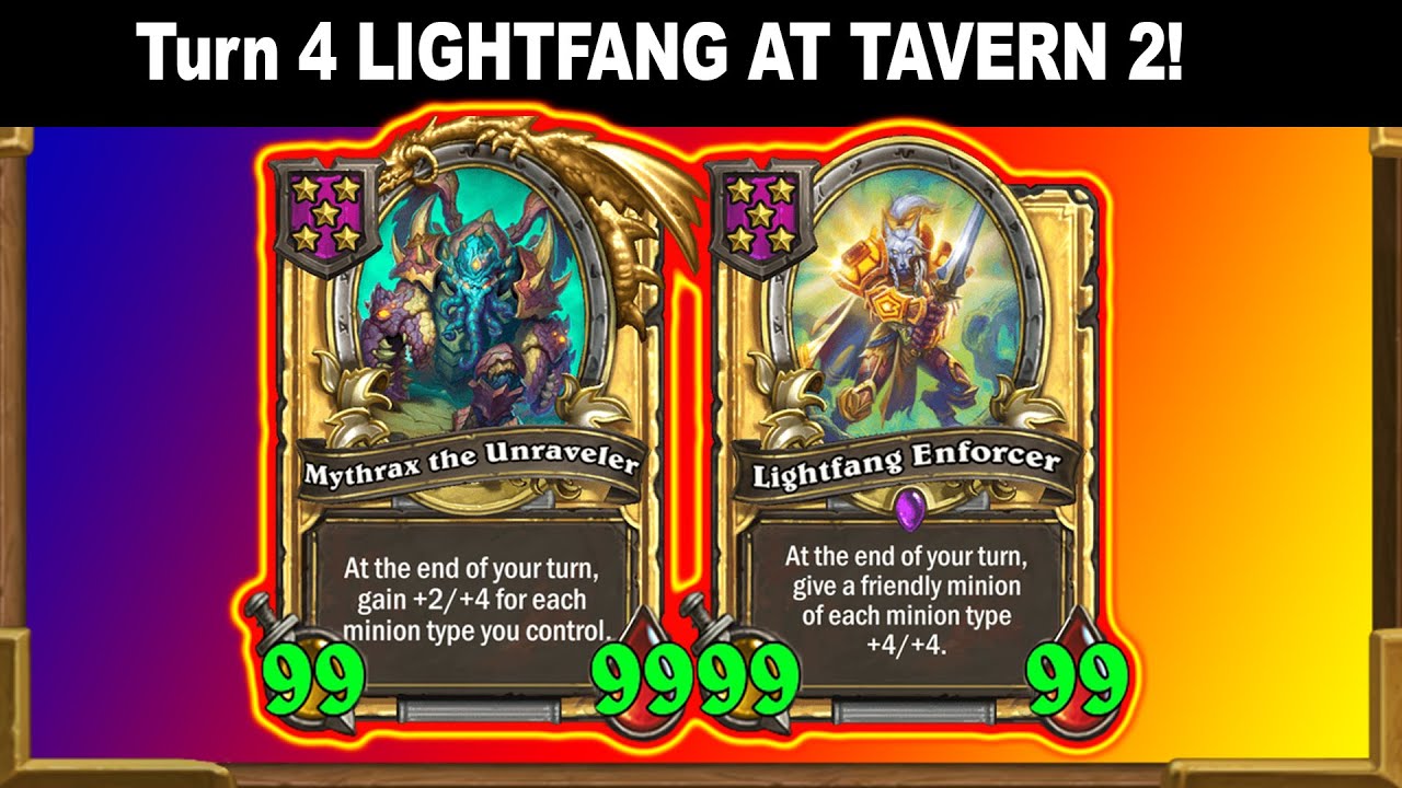 ⭐TURN 4 LIGHTFANG AT TIER 2 ⭐ | Christian Hearthstone Battlegrounds ...