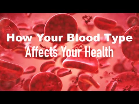 How Your Blood Type Affects Your Health. - YouTube