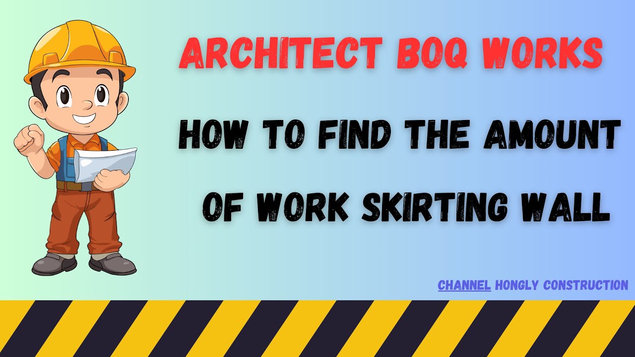 How to find the amount of work skirting wall - YouTube