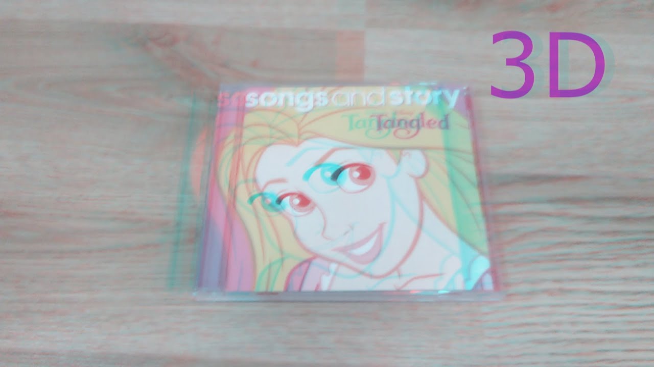 Disney Songs and Story: Tangled CD Unboxing 3D - YouTube