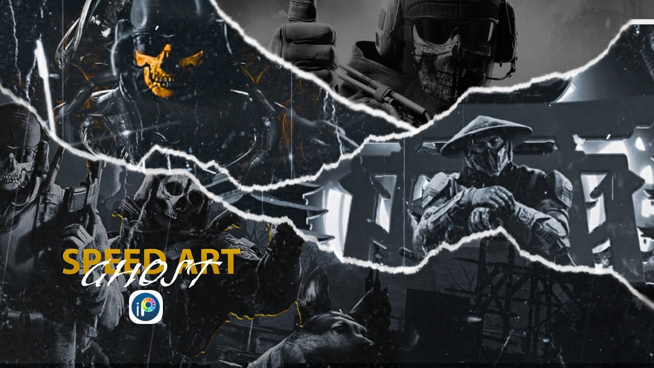 Free Codm Header | Speedart | Ibis Paint X | Ghost - YouTube