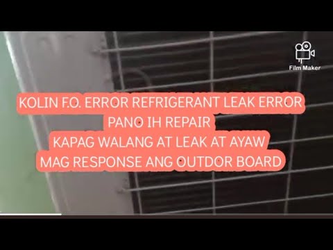 KOLIN INVERTER F.O. ERROR PERO WALANG LEAK, PANO IH REPAIR KAPAG WALANG ...