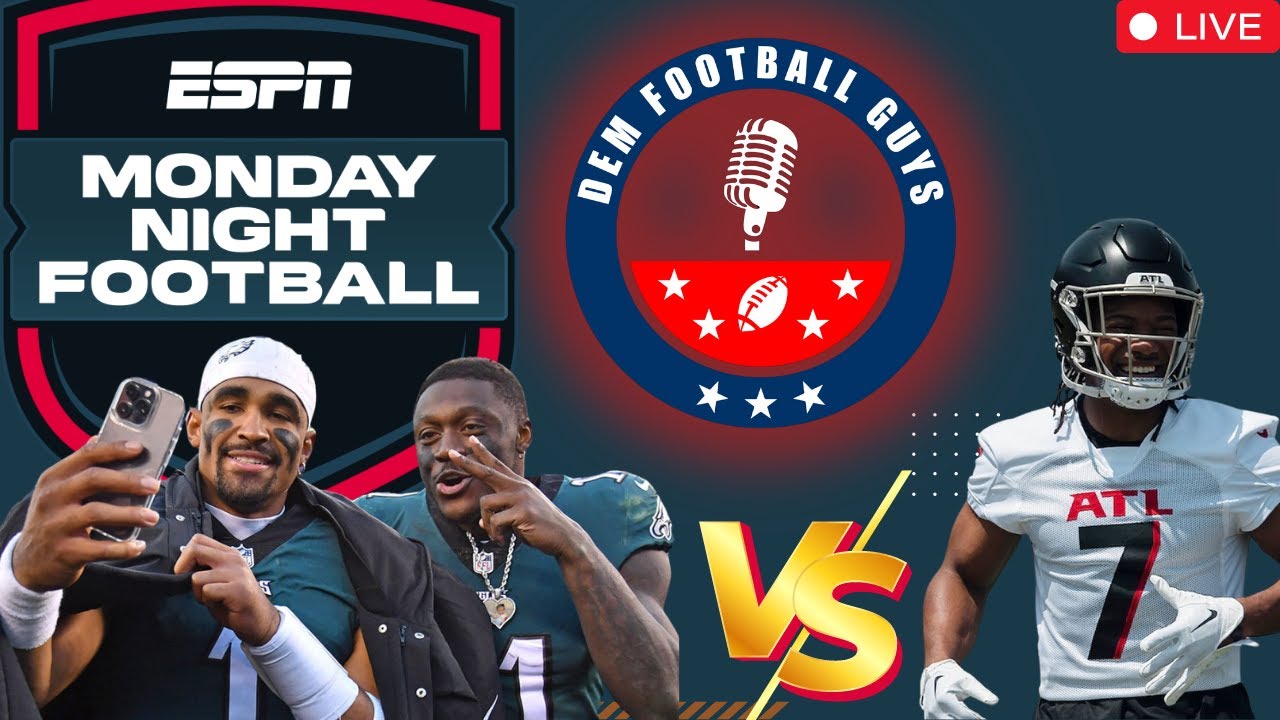 MNF FALCONS @ EAGLES PRE-GAME GAMELINES & PLAYER PROPS - YouTube