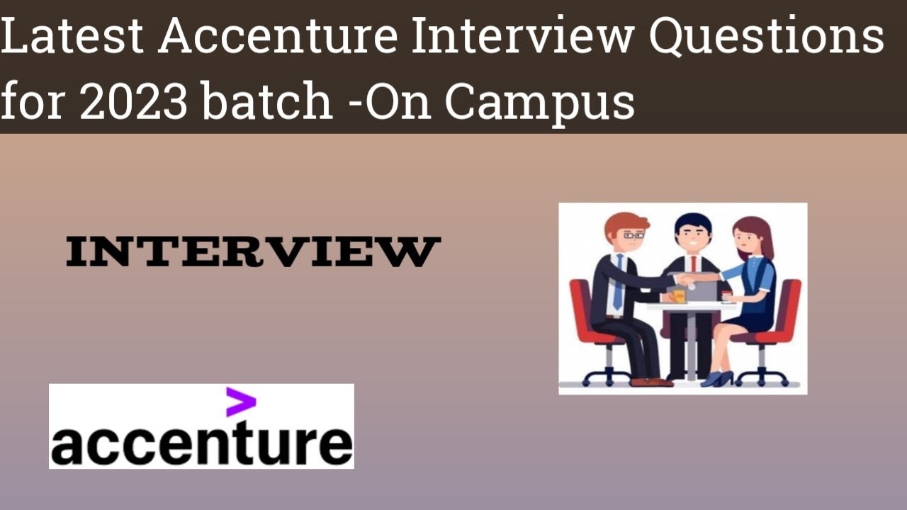 Latest Accenture Interview Questions | TR+MR+HR round Questions On ...