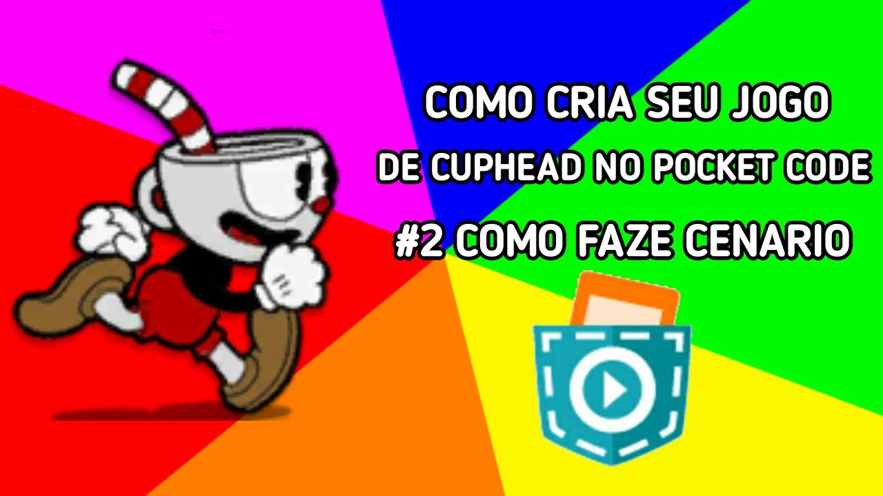 como cria um jogo de cuphead no pocket code tutorial ep2 como faze cenario - YouTube
