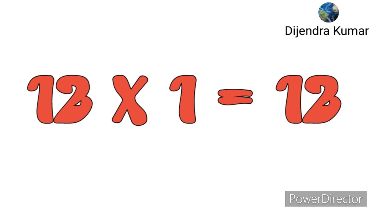 Table of 12 For Kids l Learn Table of twelve l Table For Kids - YouTube