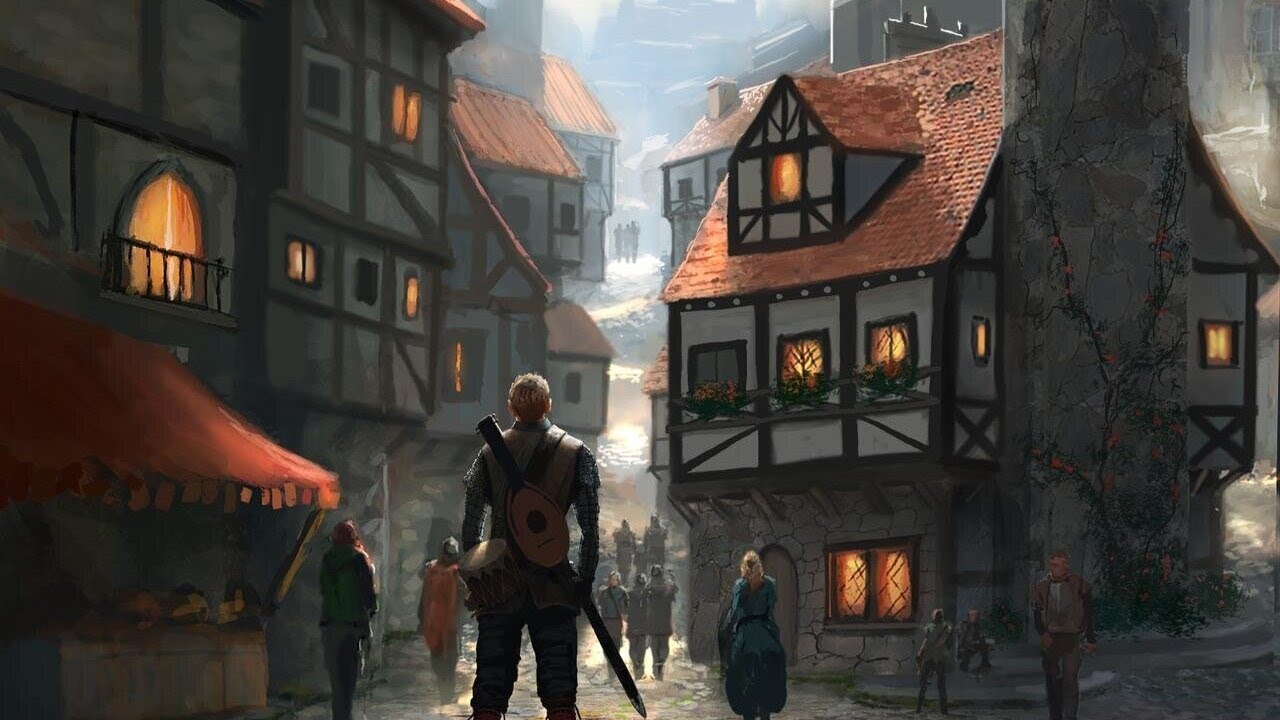 Custom DND City Background Ambience - YouTube
