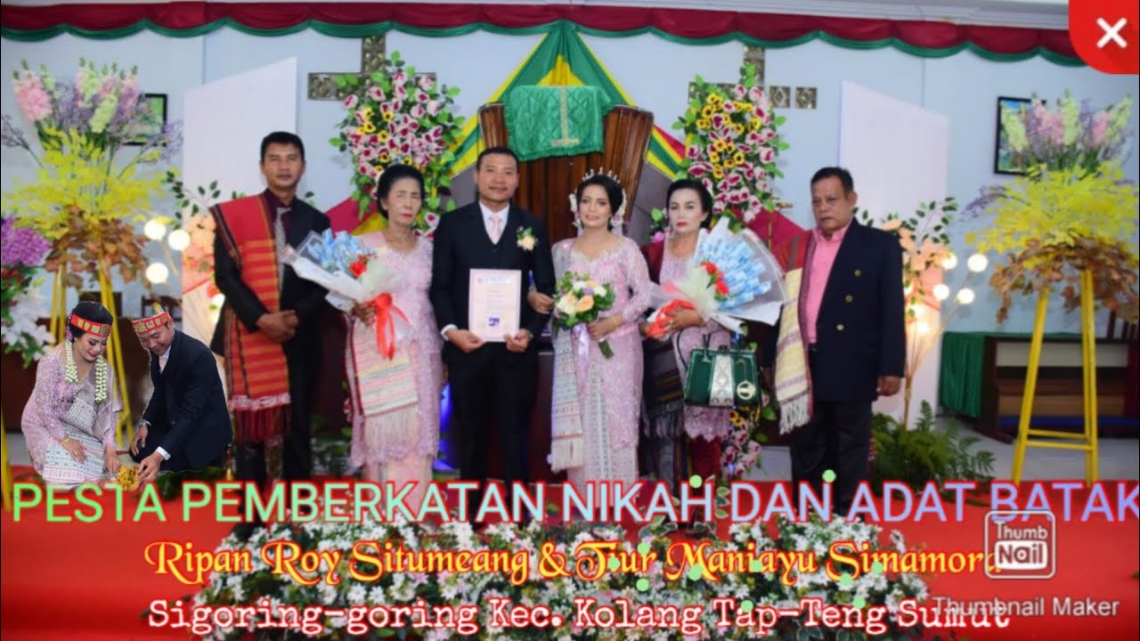PESTA PEMBERKATAN NIKAH DAN ADAT BATAK RIPAN ROY SITUMEANG & TIUR ...