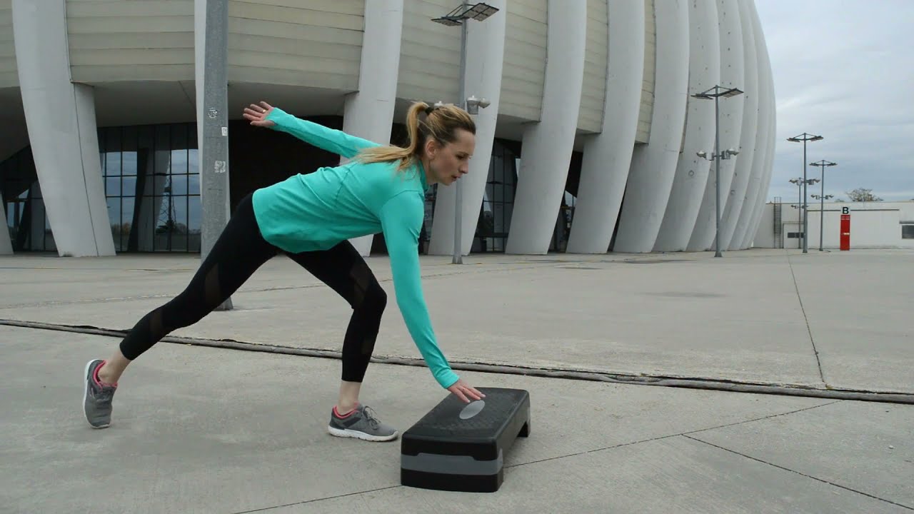 Trening na step klupici za redukciju potkožnog masnog tkiva - YouTube